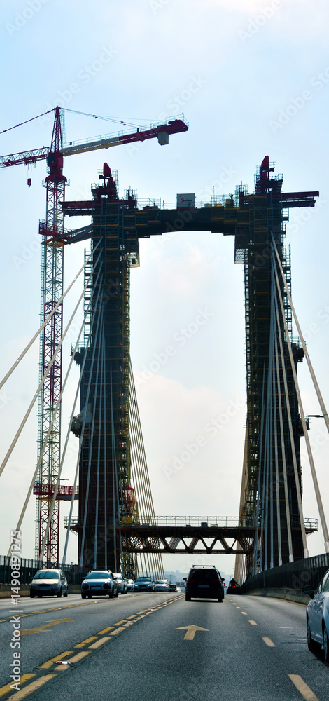 Centenary Bridge is a cable-stayed bridge in Seville, Spain. It crosses ...
