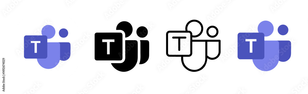 High resolution Ms teams logo icon transparent png. Microsoft team ...