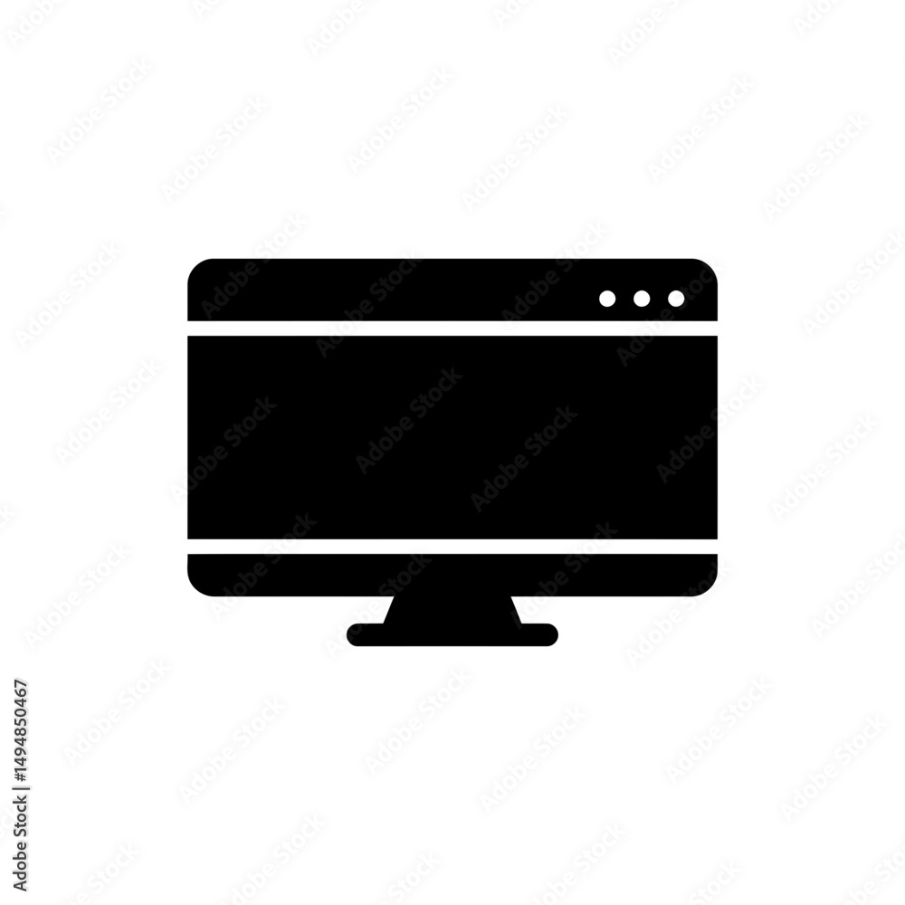 Desktop Screen with Taskbar Icon for Computer Interface and Work Setup ...