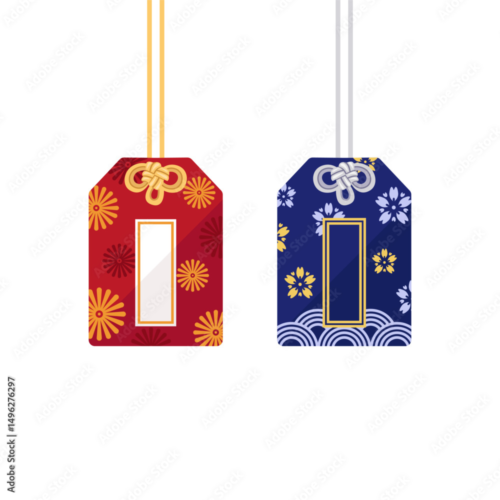 Omamori, Japanese amulet or good luck charm Stock Vector | Adobe Stock