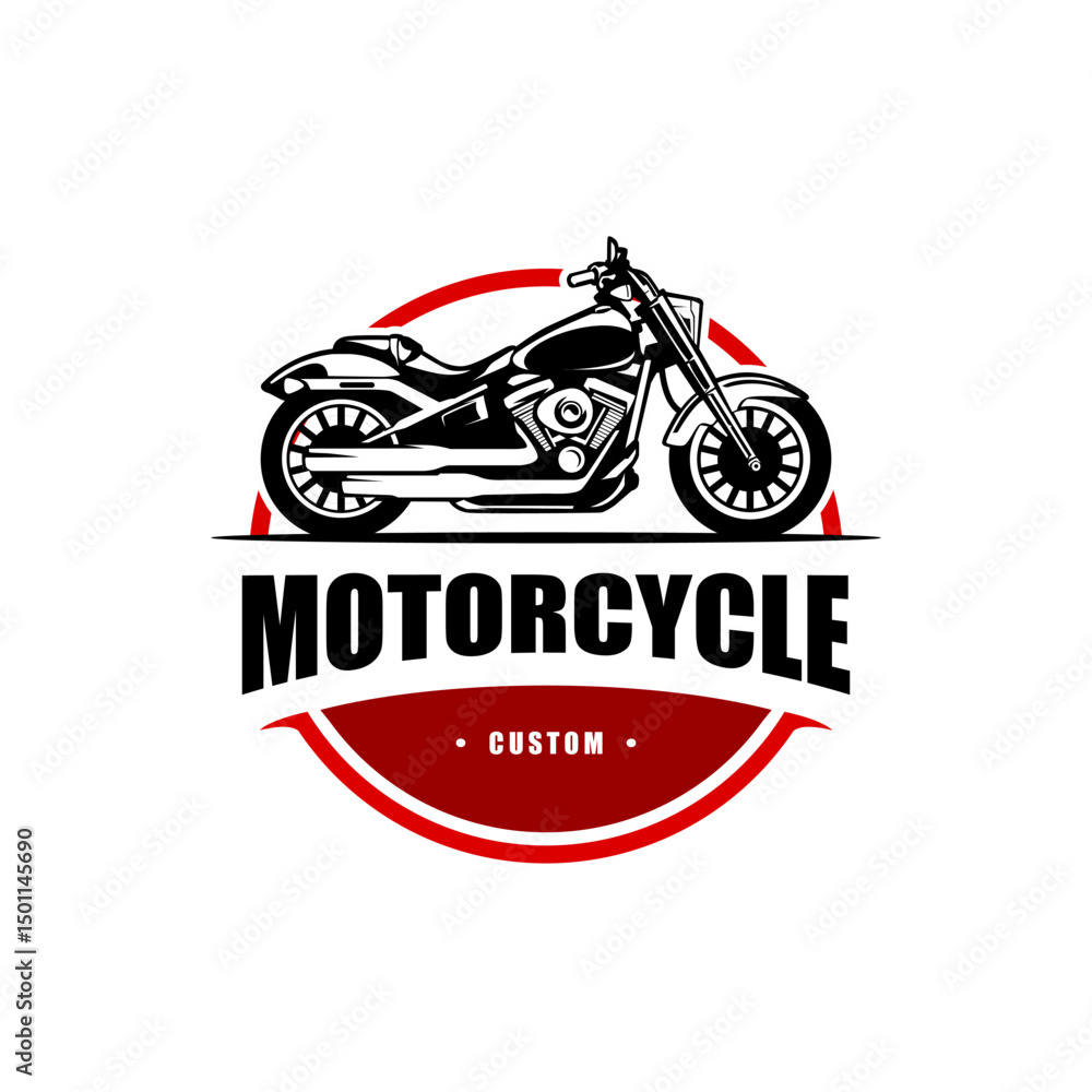 custom motorcycle logo template Stock Vector | Adobe Stock