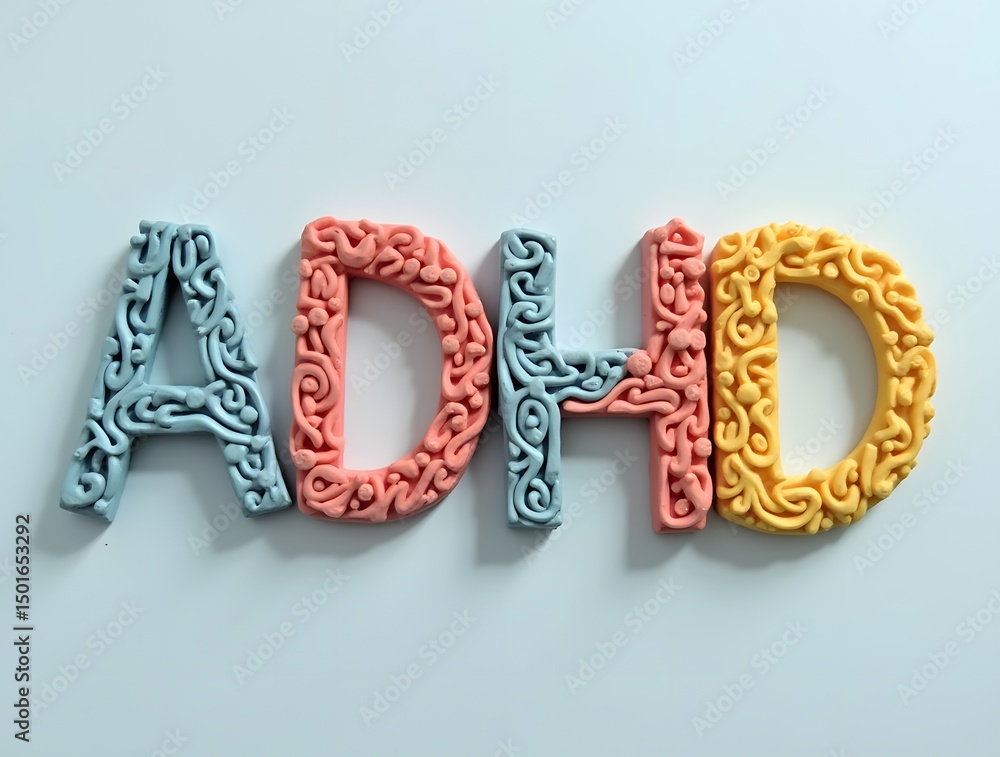 ADHD concept as a symbol for Attention Deficit Hyperactivity Disorder ...