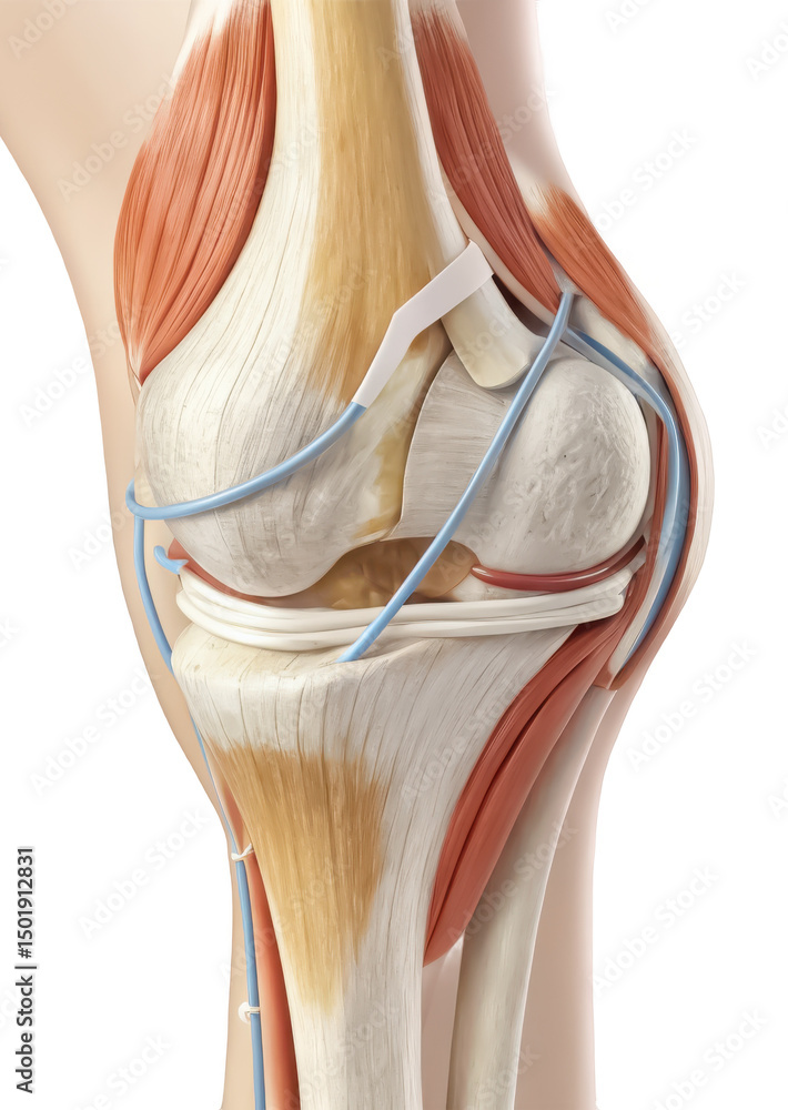 Human patellar tendon model png anatomical knee tendon png joint ...