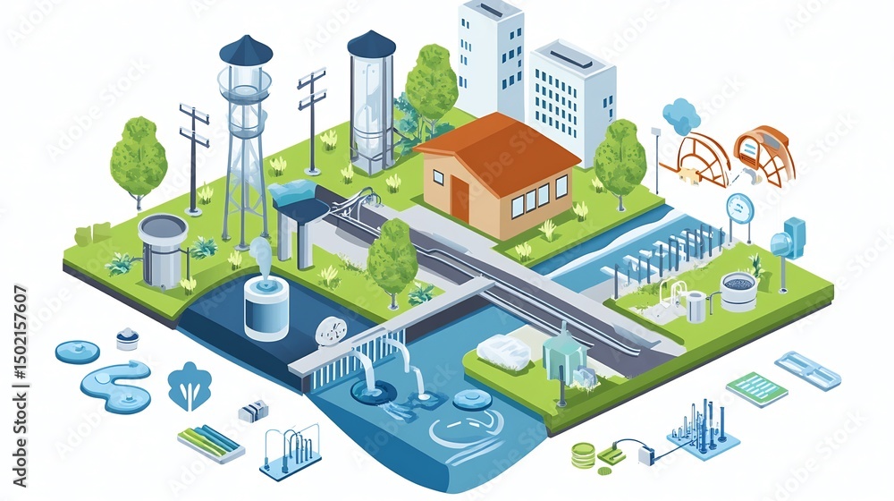 2d dashboard of smart citys water management system using IoT sensors ...