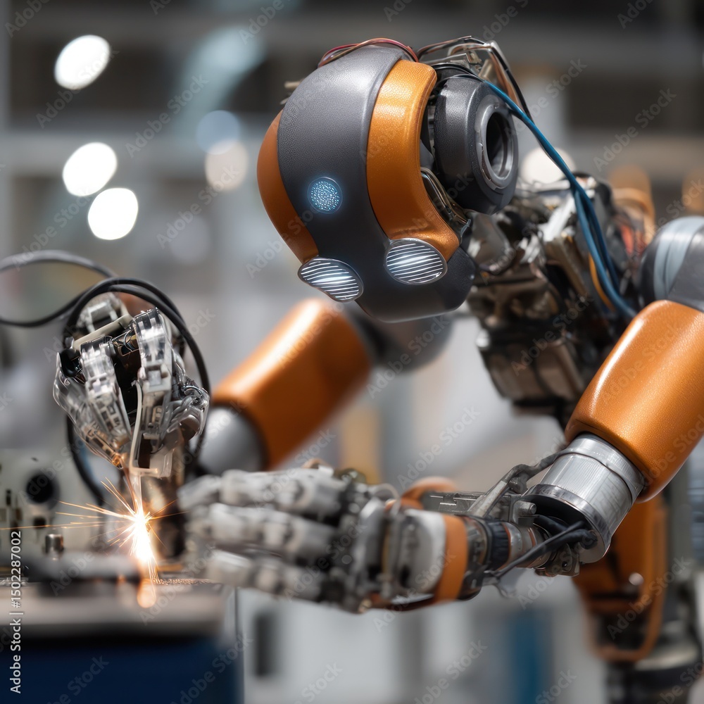 Autonomous robot performing sophisticated maintenance tasks with ...