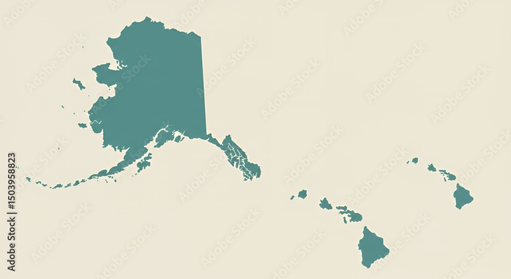 Alaska and Hawaii Map: A Geographical Representation of the US States ...