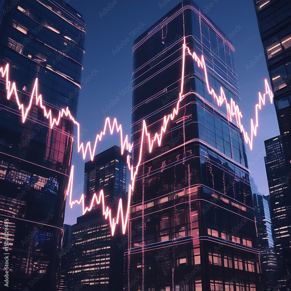 Economic downturn analysis with a digital overlay; API response Content ...