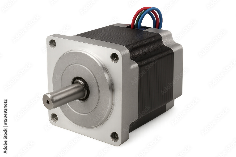 Stepper motor rotating with transparent background, ideal for ...