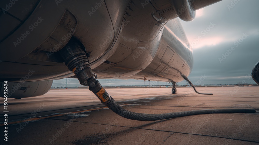 Fueling operations aircraft refueling process at airport industrial ...