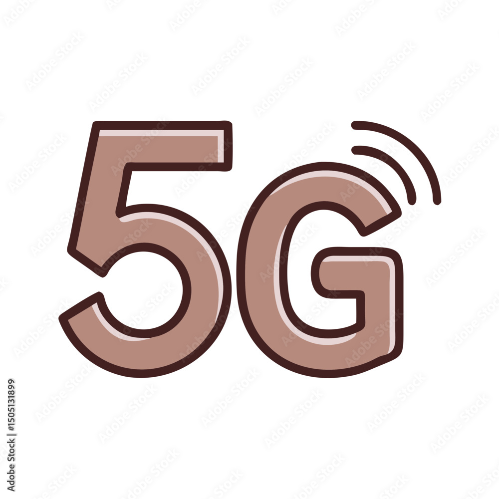 5G network symbol, for technology websites, apps, and presentations ...