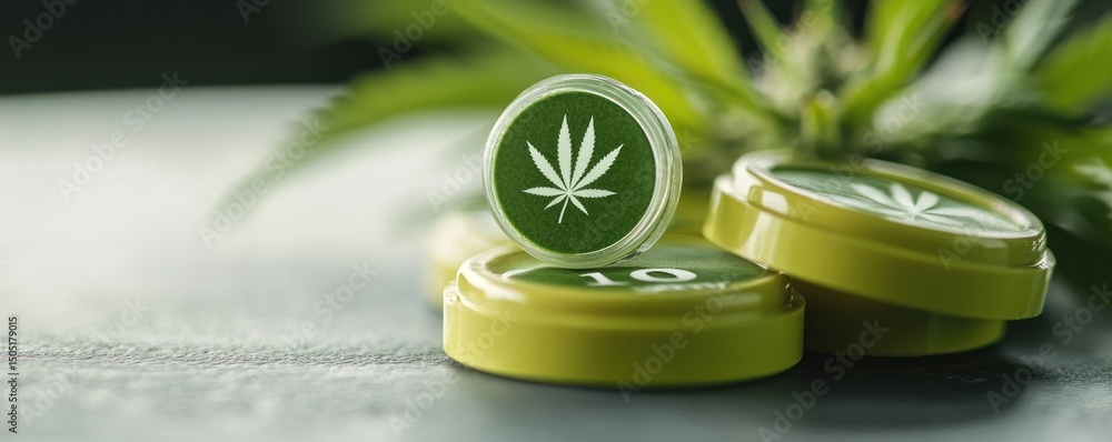 Medical Cannabis Safety Label a?" A close-up shot of a product package ...