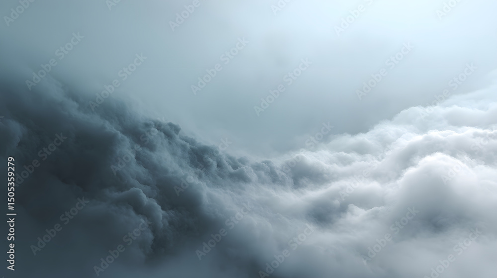 Gradient Transition from Stormy Grey to Mist White Stock Photo | Adobe ...