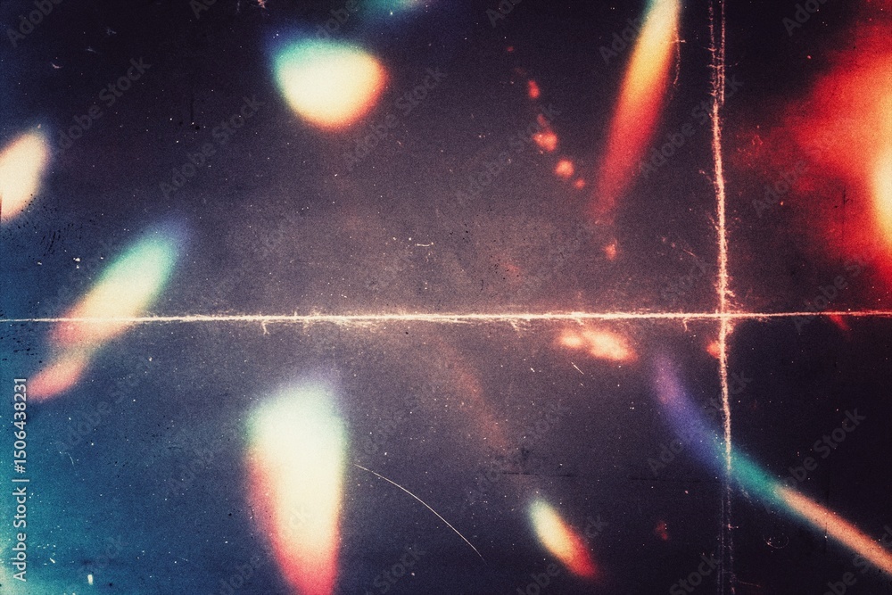 Retro film grain texture with heavy noise dust scratched, light leaks ...