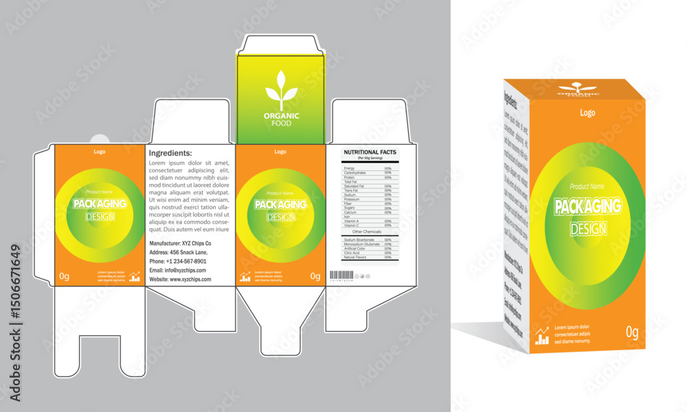 Стоковое векторное изображение «Modern gradient product packaging ...