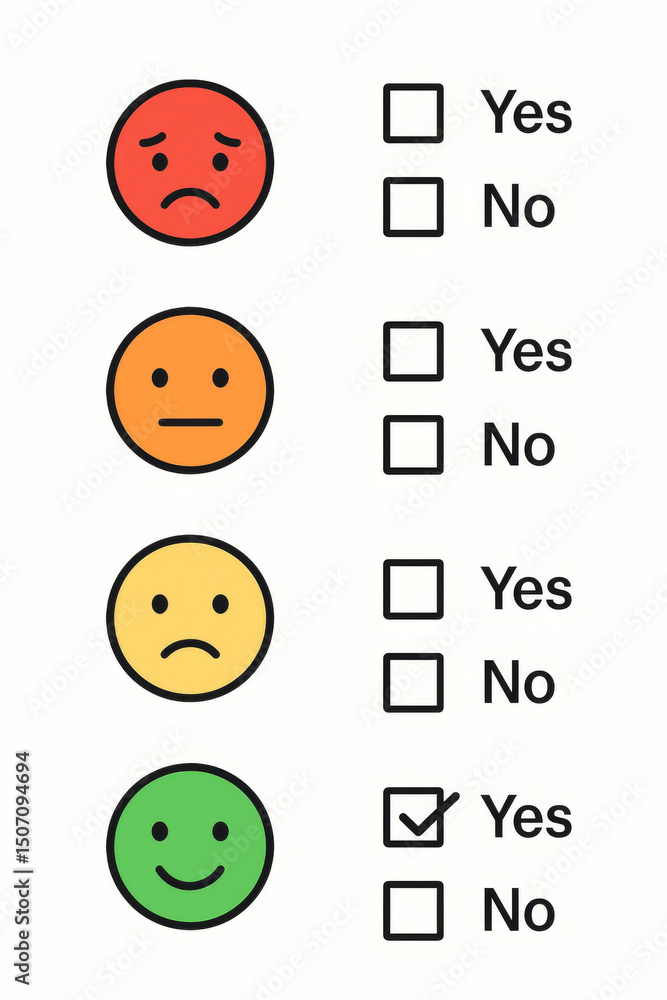 Customer satisfaction emotion rating template feedback survey form ...