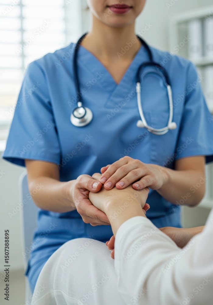 Healthcare professional nurse doctor medical care giving support ...