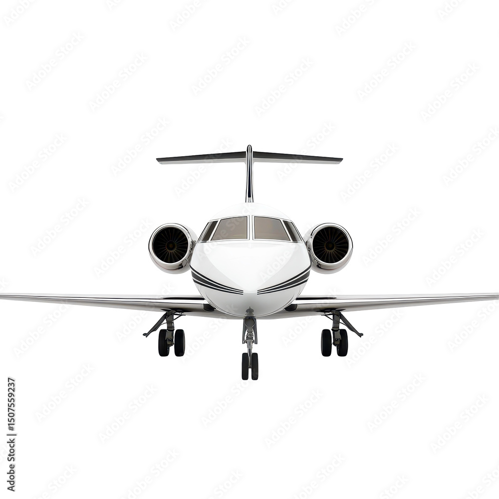 Modern private jet aircraft, Sleek Modern Private Jet Aircraft on ...