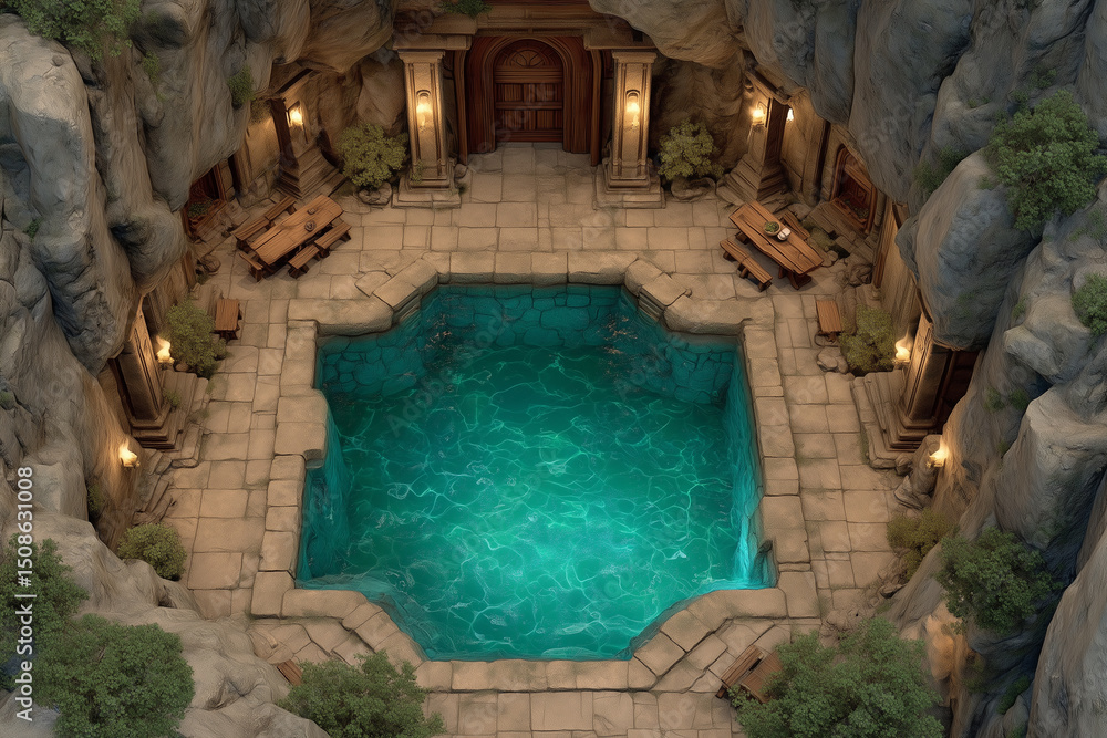 top-down battle map for dungeons and dragons. battle map top view. DnD ...