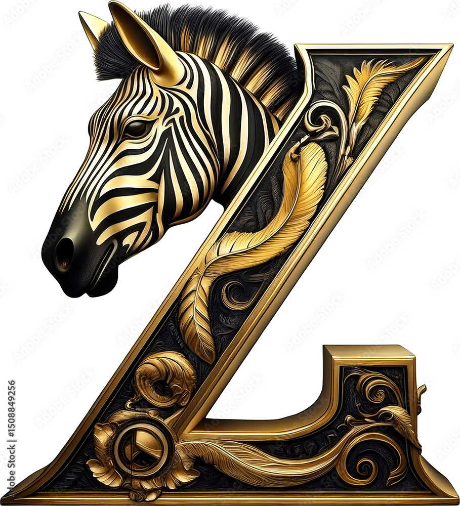 Letra Z, Zebra, letra, zeta, perro, animal, vector, administrar ...