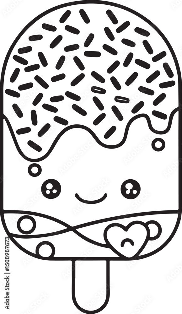 Cute Kawaii Desserts Coloring Pages – Adorable Sweet Treats, Fun & Easy ...