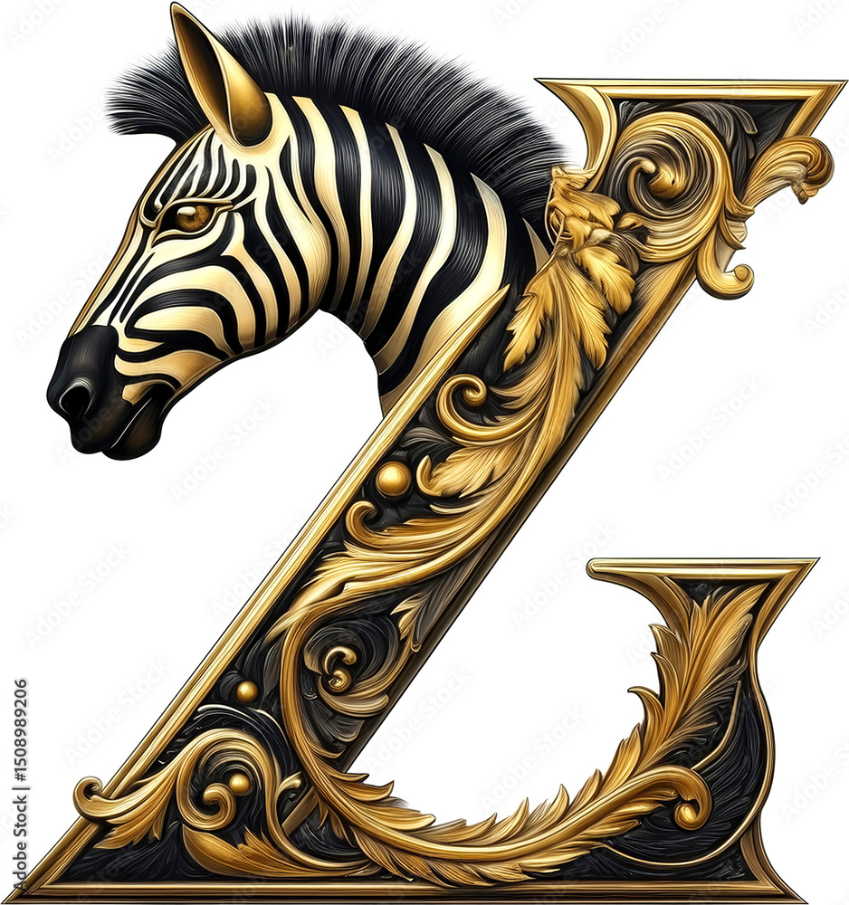 Letra Z, Zebra, letra, zeta, perro, animal, vector, administrar ...