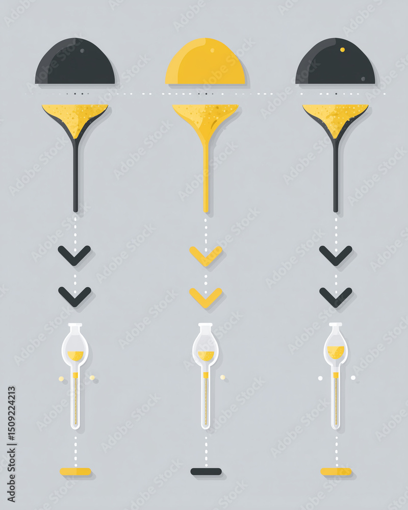 Digital infographic showing steps of in vitro fertilization, embryo ...