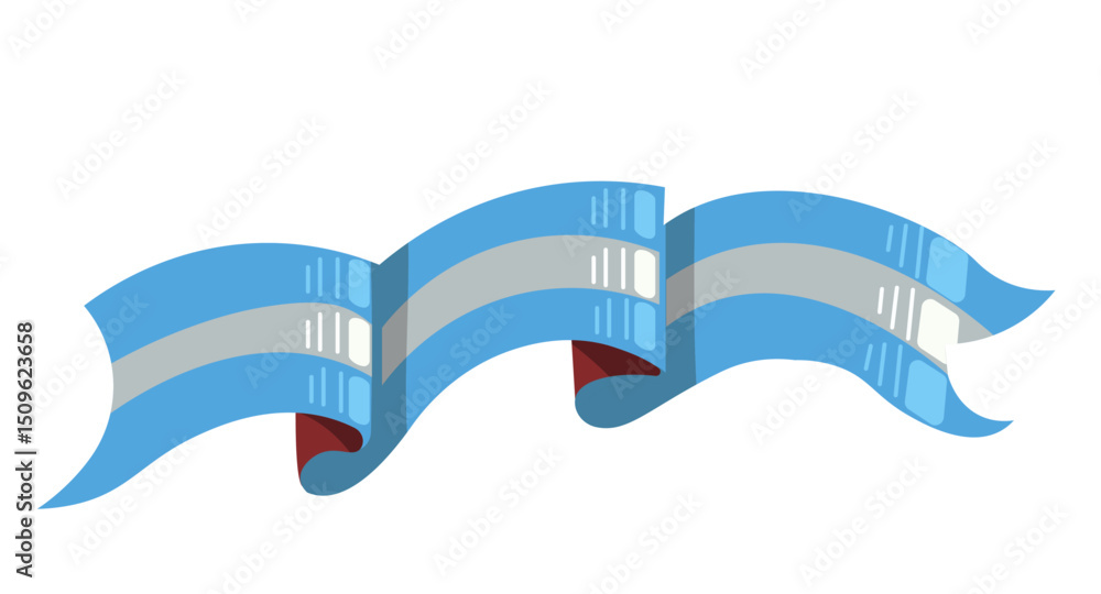 Vector de Stock Bandera argentina filete porteño/ Fileteado Porteño ...