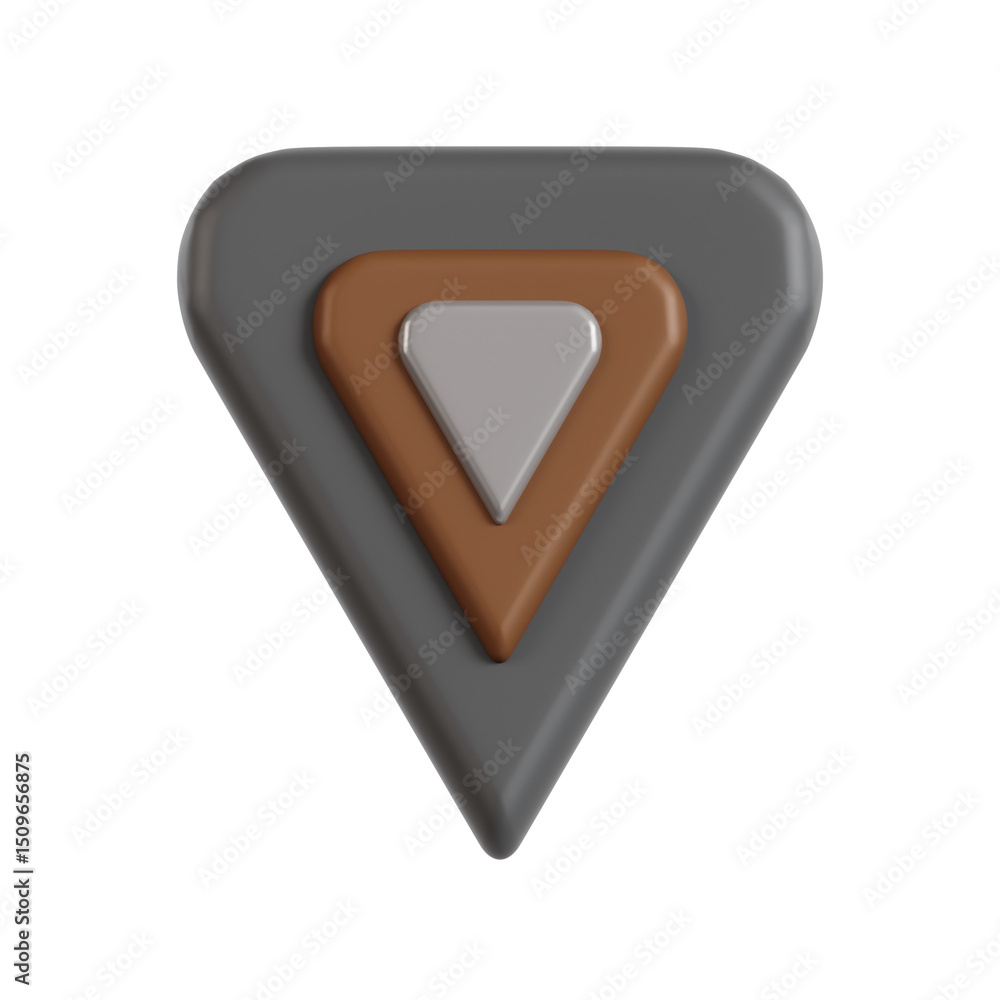 bronze rank valorant 3d icon illustration Stock Illustration | Adobe Stock