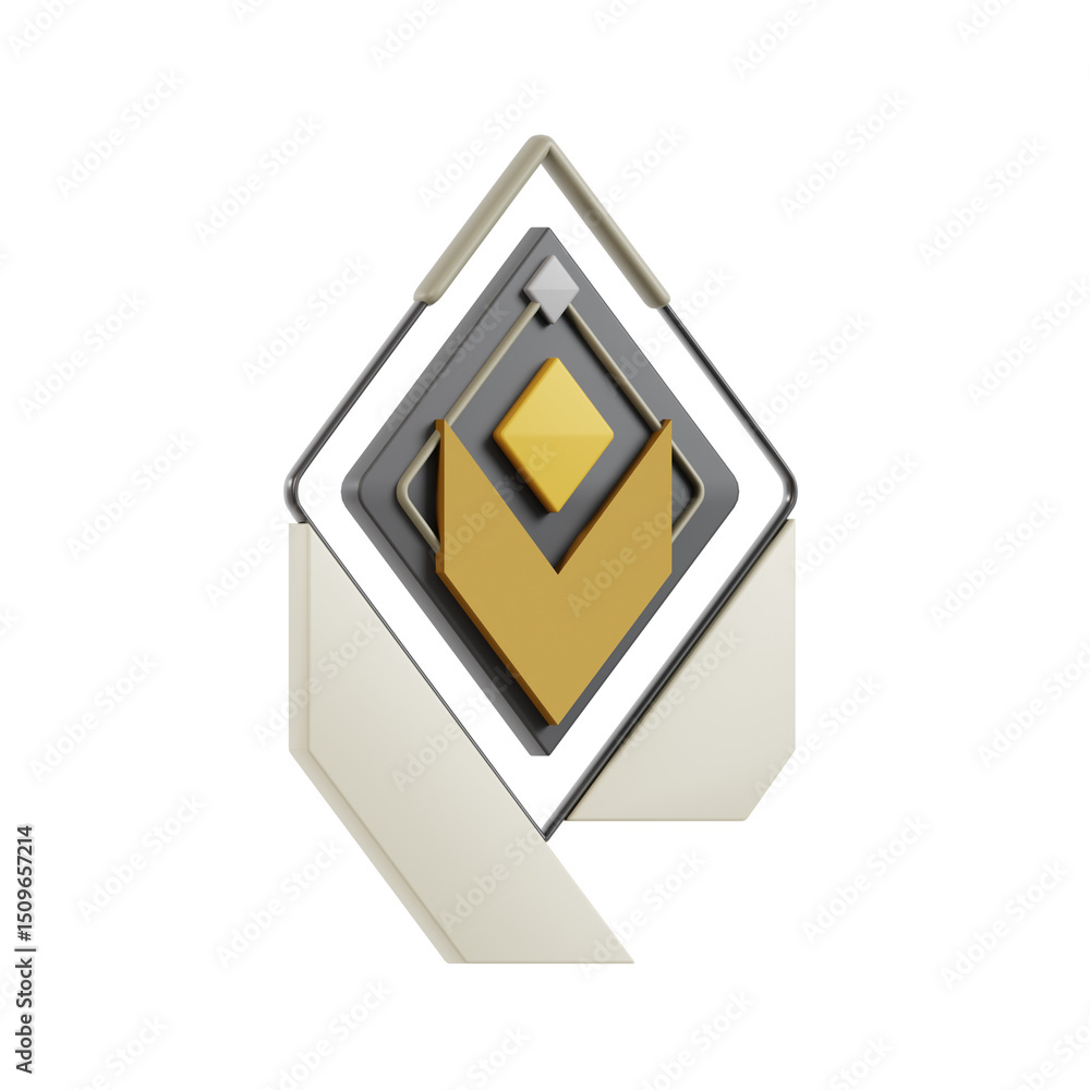 radiant rank valorant 3d icon illustration Stock Illustration | Adobe Stock