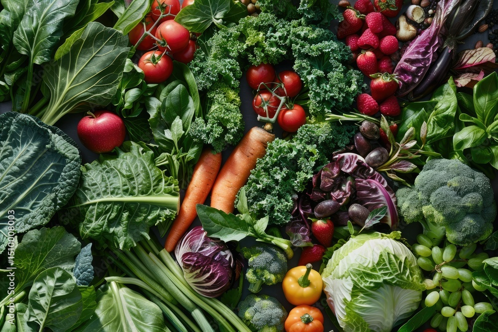 Clear Pixel Visual of Question Mark Made From Vegetables and Fruits ...