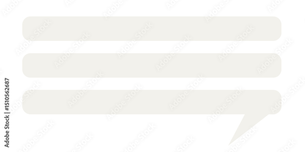 Speech Bubble Graphic Icon. Simple Infographic Text Box Silhouette ...