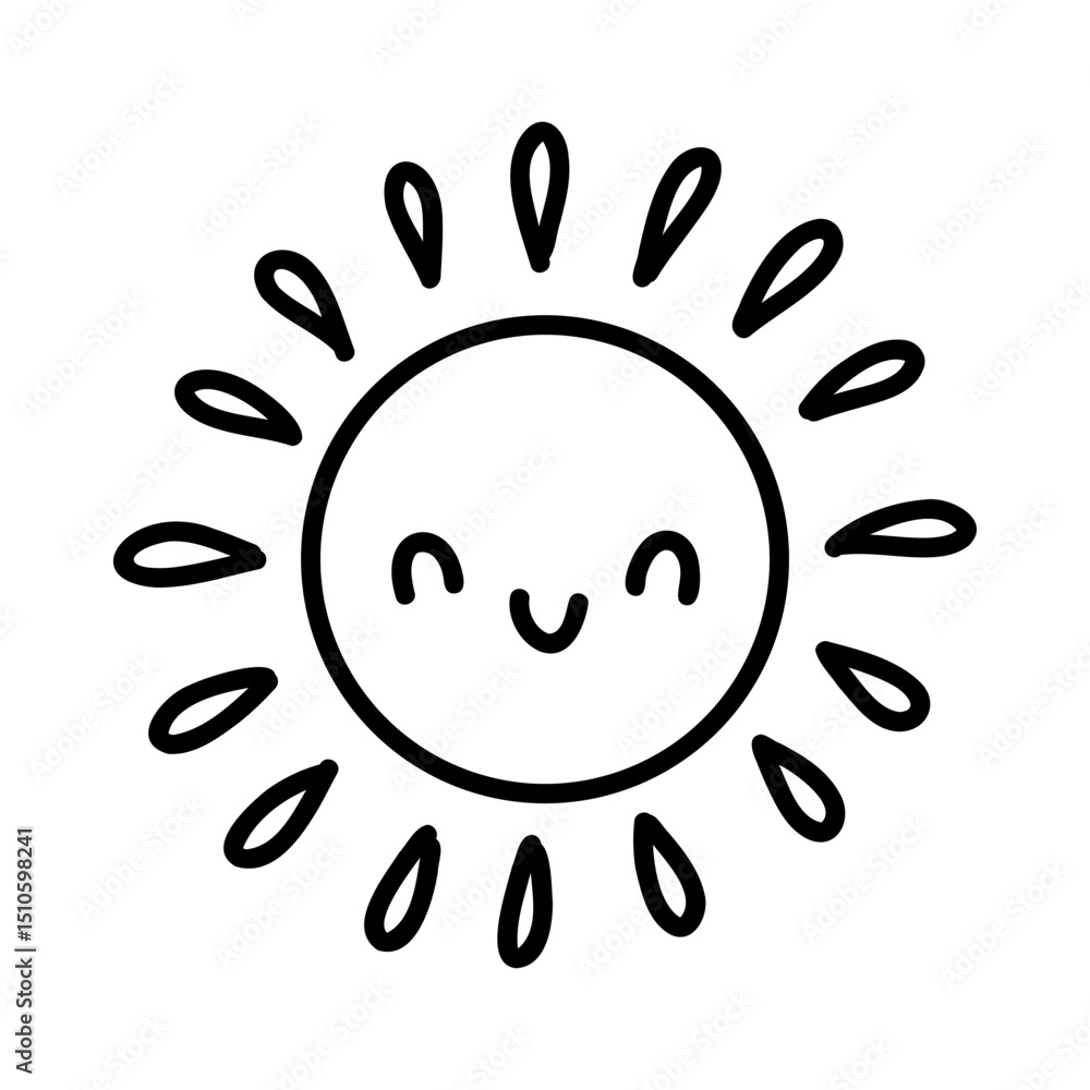 Cute Sun Vector