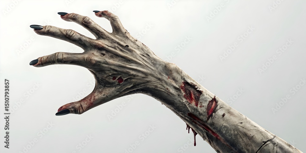 Bloody Zombie Hand Reaching Out, Horror Theme Stock Photo | Adobe Stock