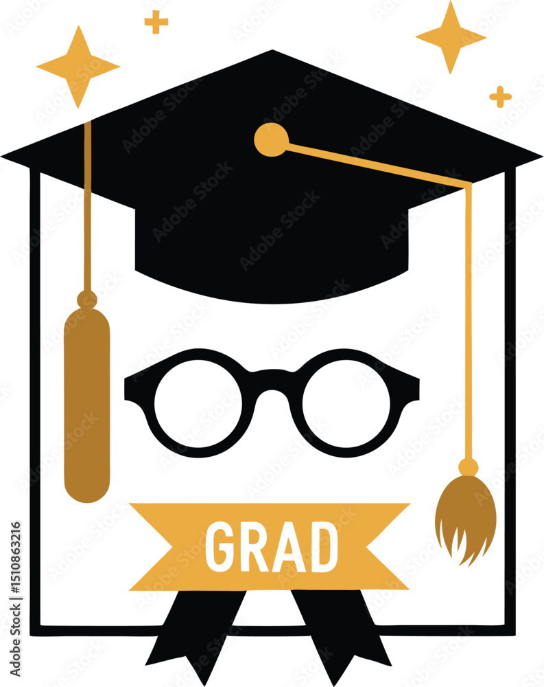 Graduation party photo booth props. Frames with congratulations ...