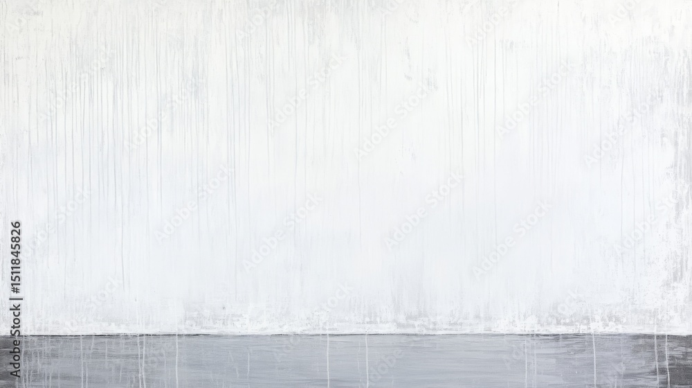 Snow-white canvas with one faint reflection line along the bottom edge ...