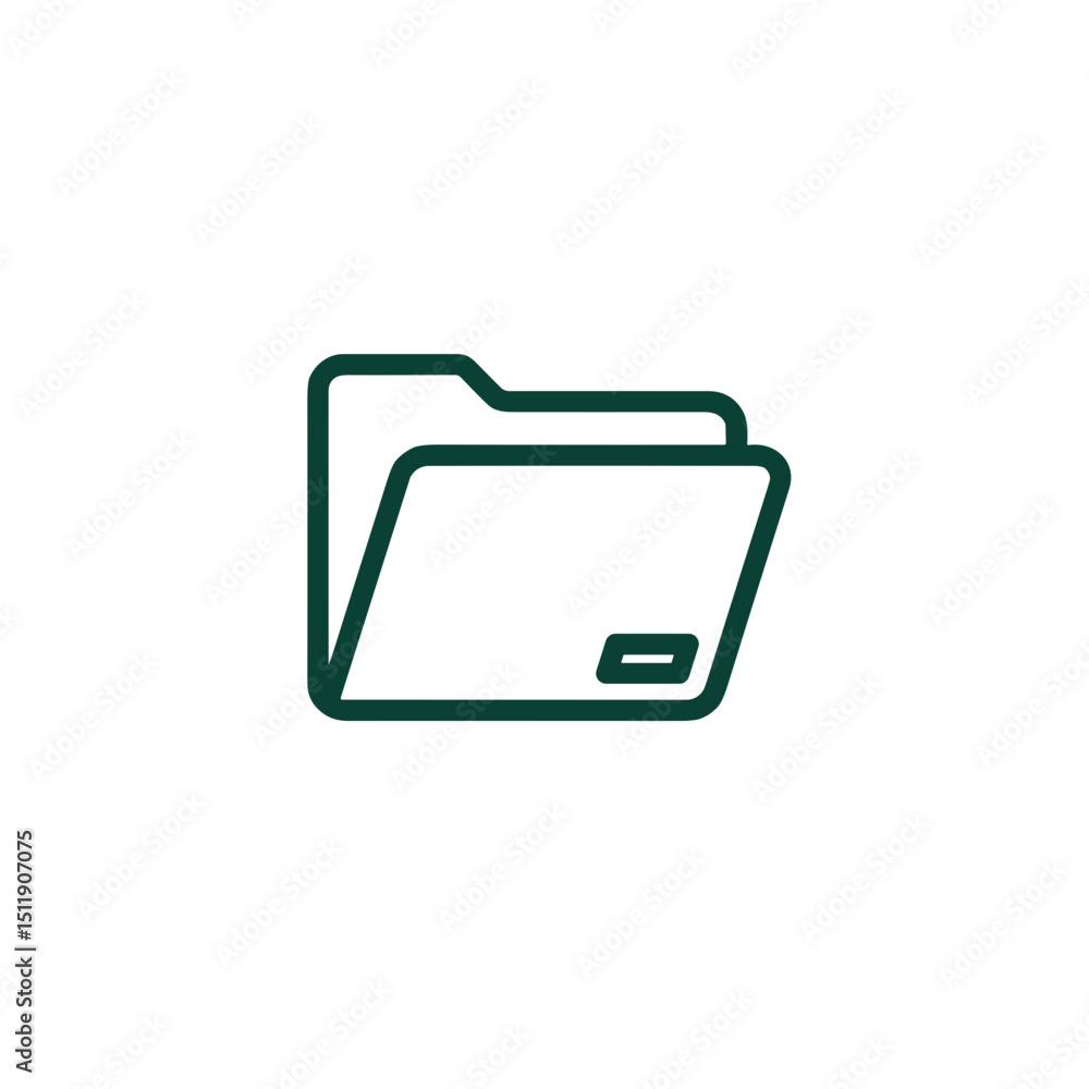 Job folder icon for recruitment dashboards and HR document systems ...