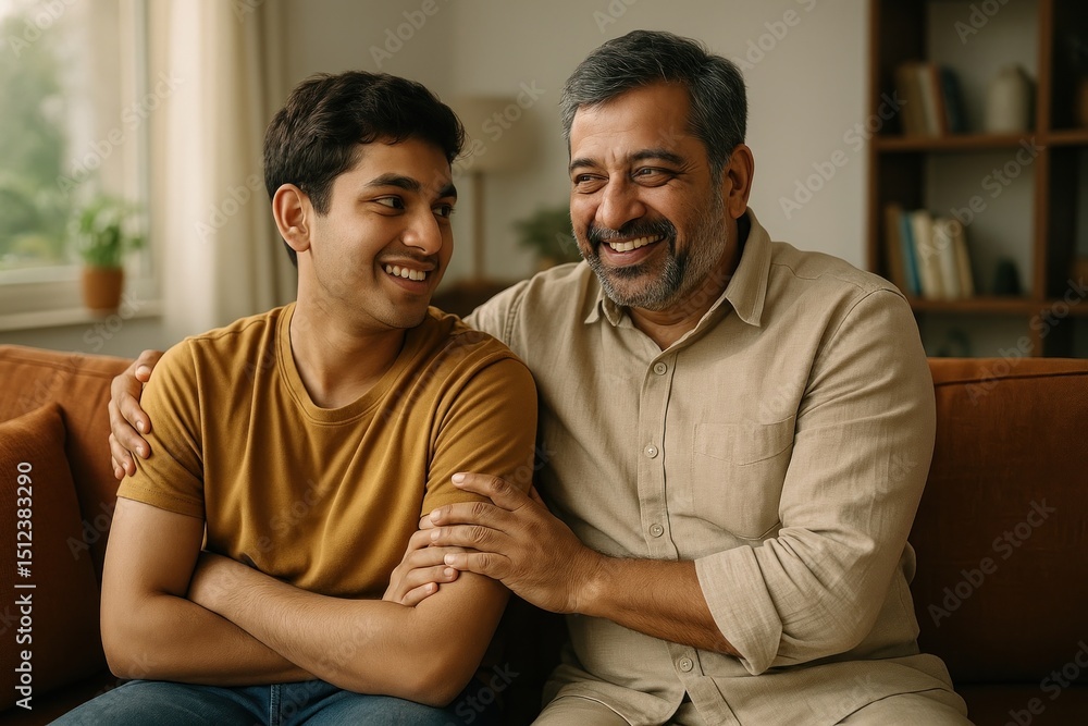 Father and son bonding moment. Stock Photo | Adobe Stock