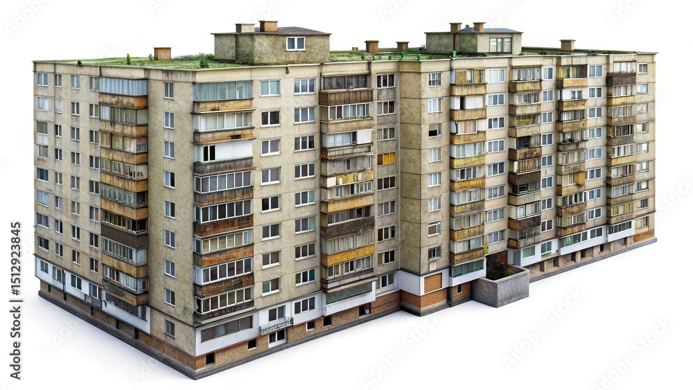 Soviet Five-Storey Apartment Building, 1960s Architecture, Urban ...