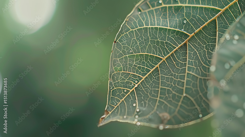 Stock-Illustration „Decaying autumn leaf with fungal infection spots ...