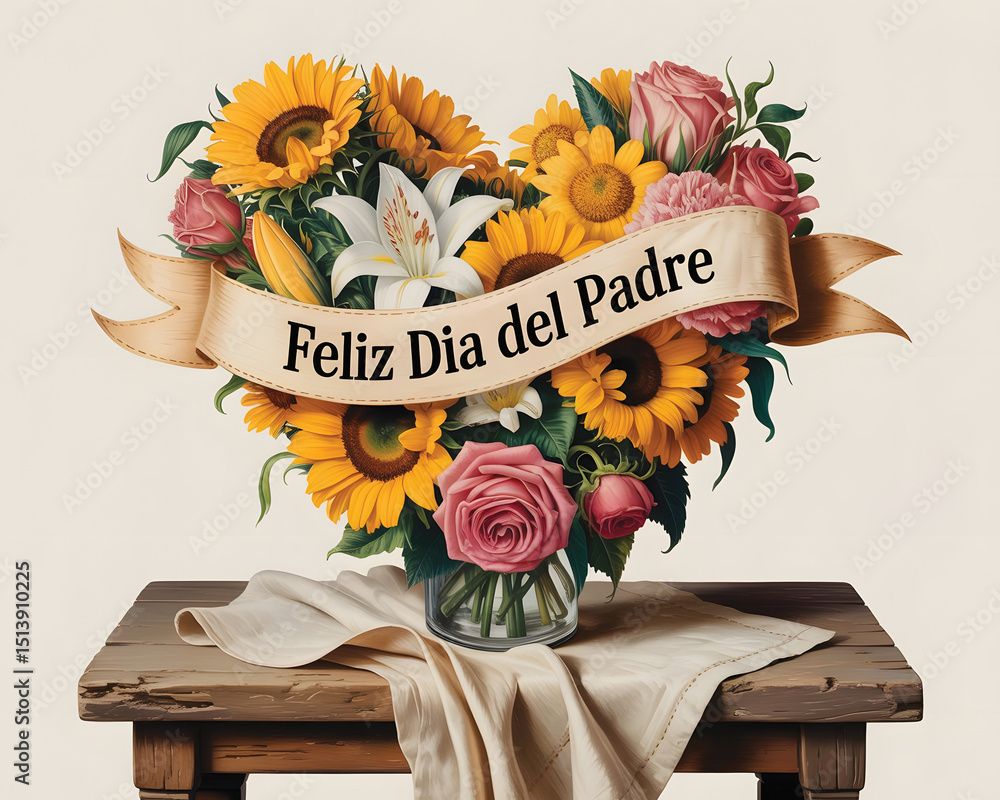 Стоковое фото «tarjeta de felicitación del del día del padre, con el ...