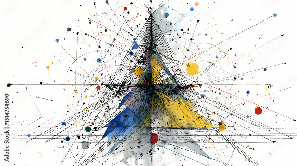 Ilustración de Stock symbolic chart for creativity workshop | color ...