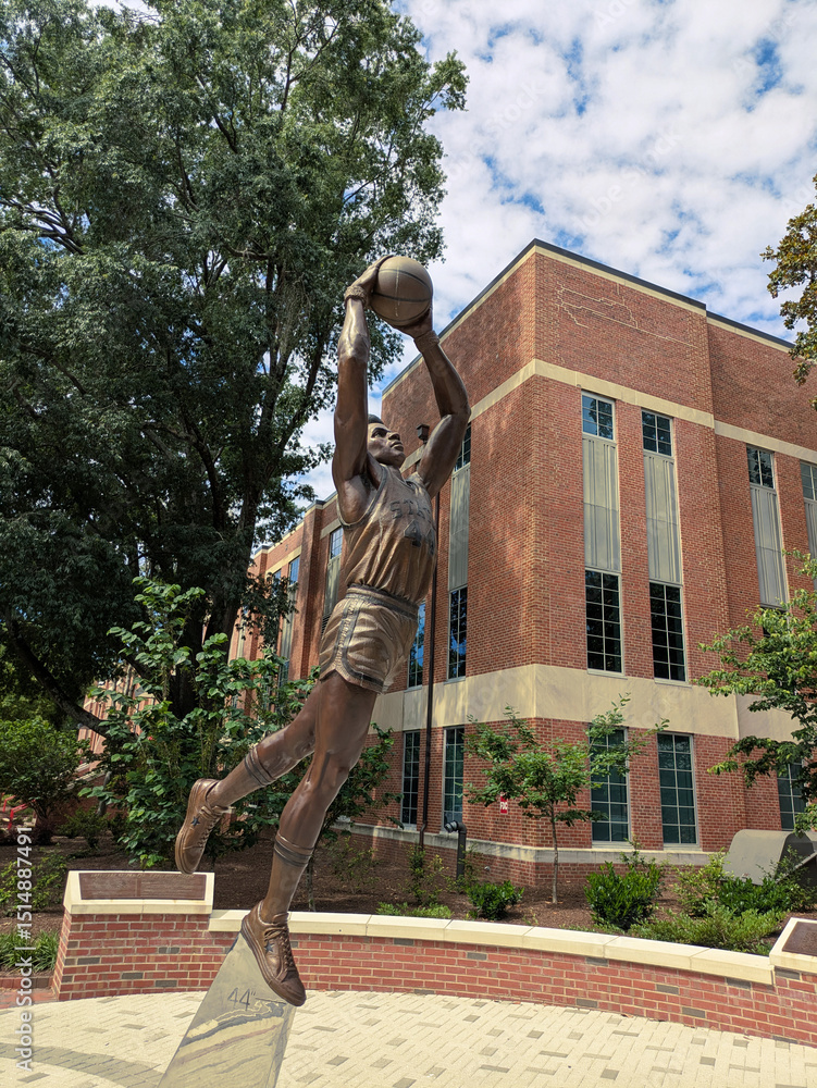Raleigh, NC - USA - 5-25-2025: David Thompson statue in front of ...