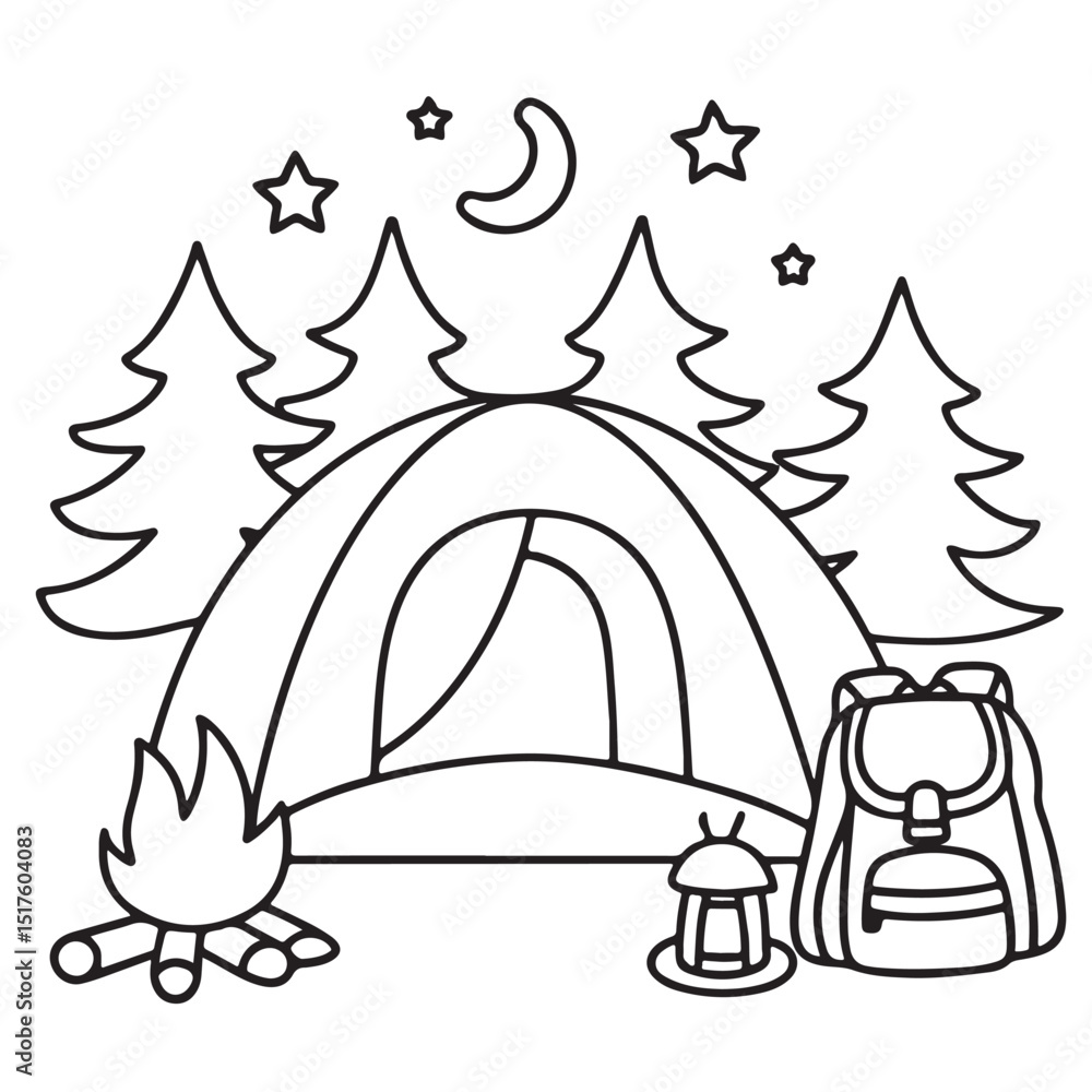 Vektor Hand drawn vector illustration, black & white design, Little ...