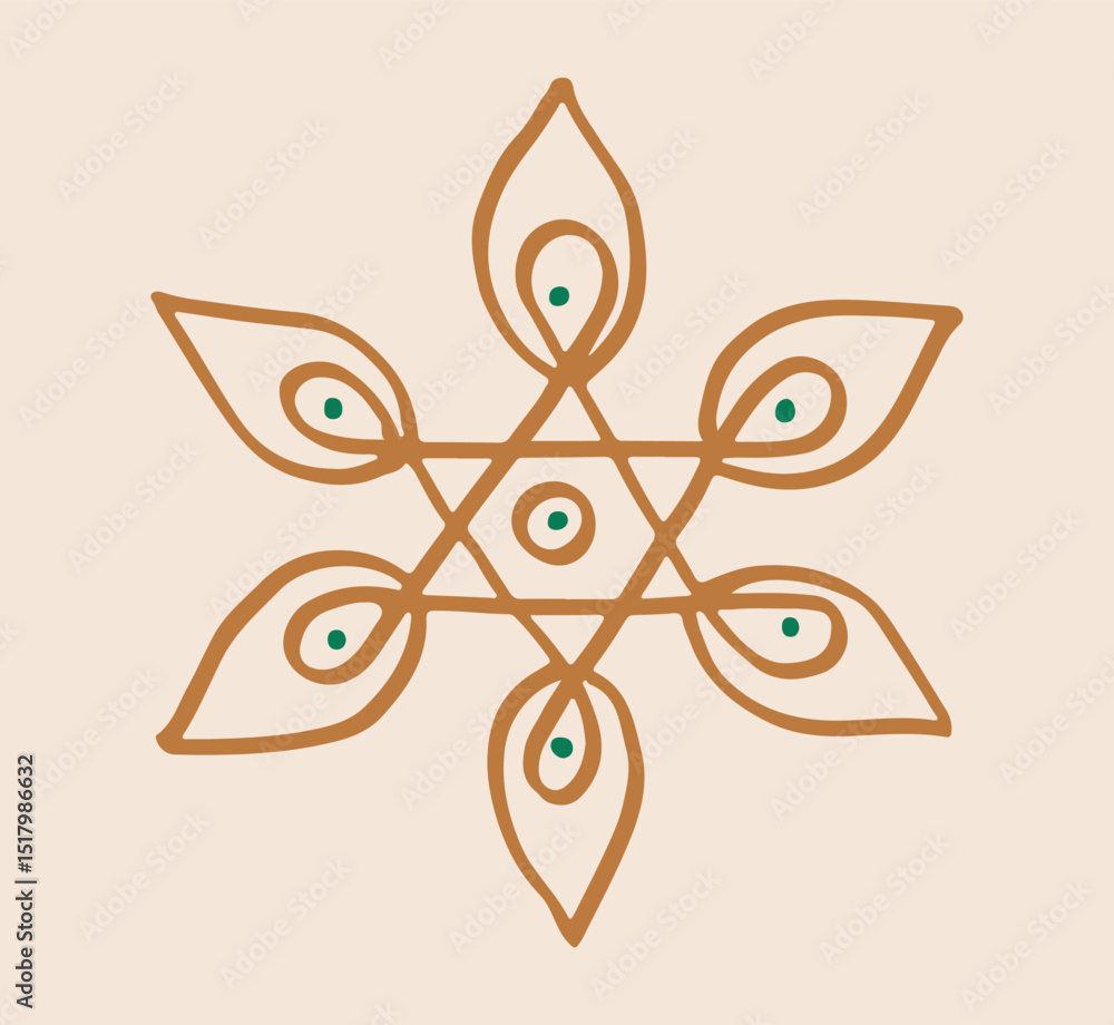 Indian Rangoli Kolam and celebrate the upcoming festival with this ...