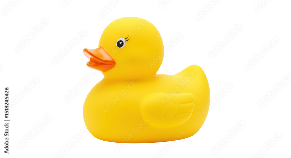 Isolated Rubber Duck Stock Photo | Adobe Stock