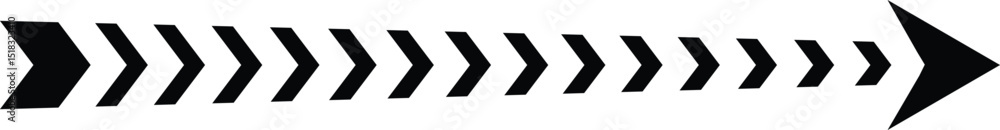 Arrow moving dynamic symbols. Road lines arrow zigzag chevron speeds ...