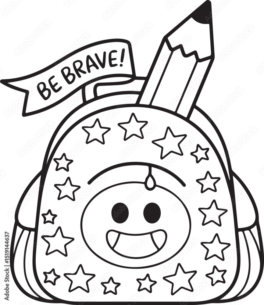 Fun Back to School Coloring Pages - Cute School Supplies, Classroom ...