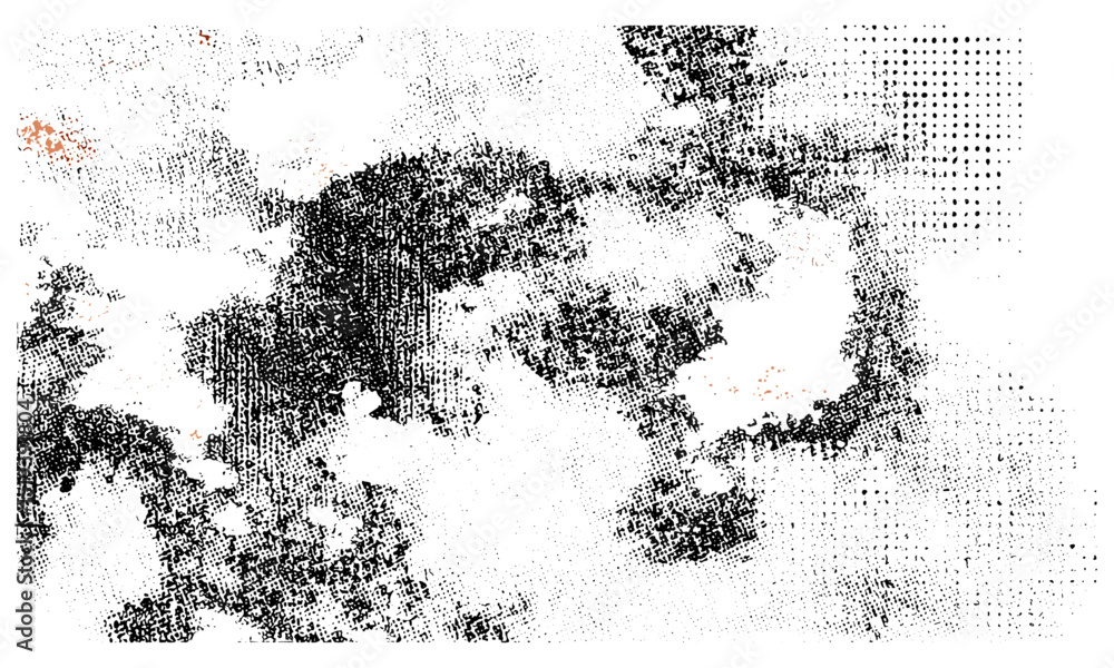 Abstract bitmap grunge background, cyber game texture, rough halftone ...