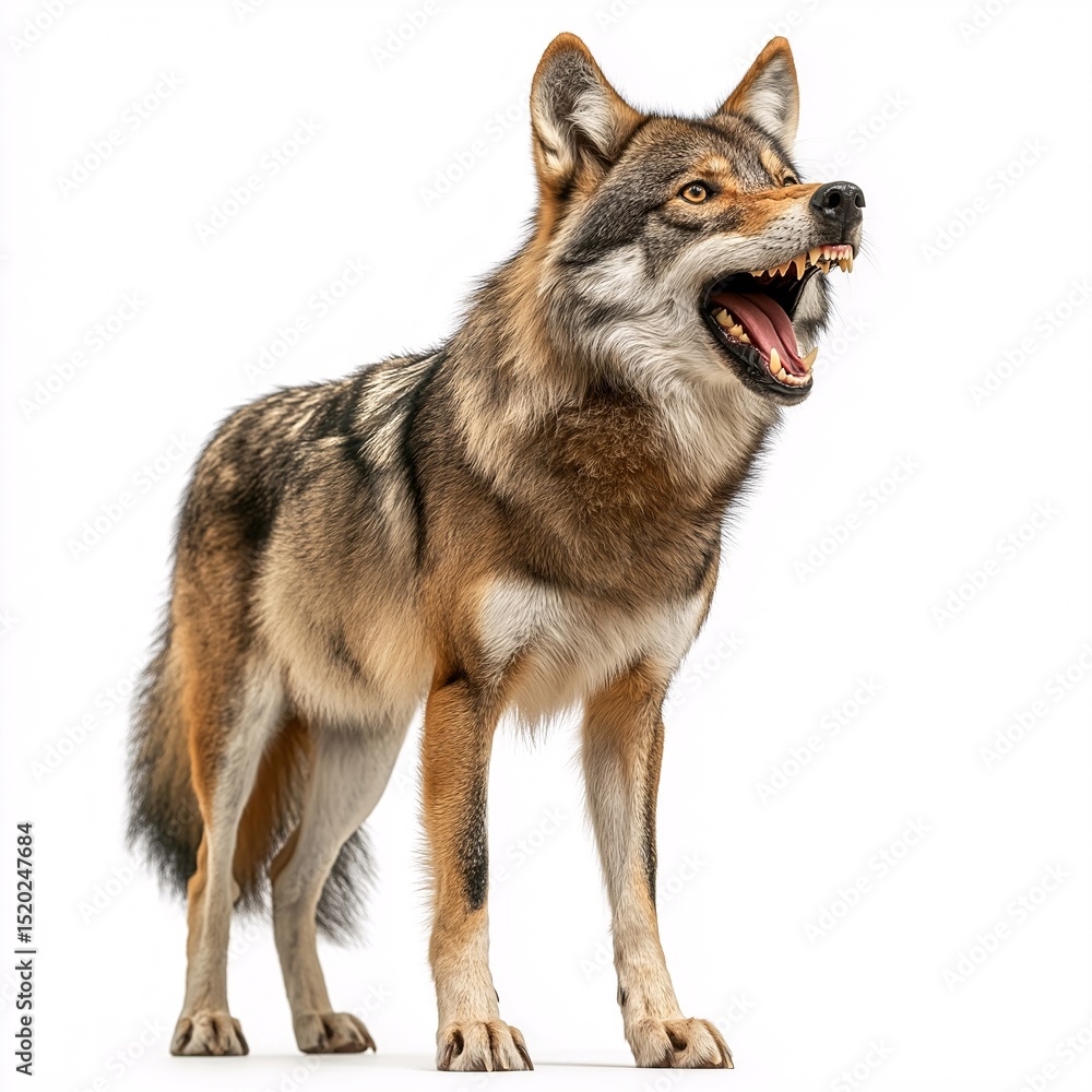 Wildlife Photography. Roaming Lone Wolf in Natural Habitat - Capturing ...