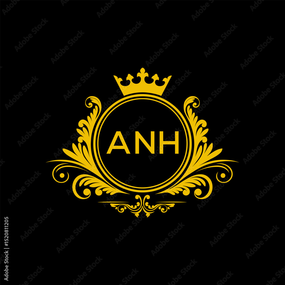 Initial ANH Letter Linked Logo for business and company identity ...